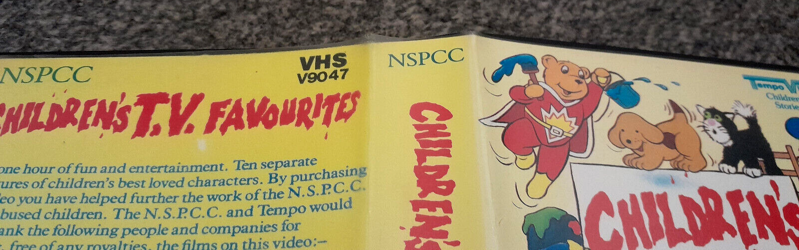 NSPCC CHILDREN'S TV FAVOURITES POSTMAN PAT SUPERTED PAL VHS VIDEO KIDS ...