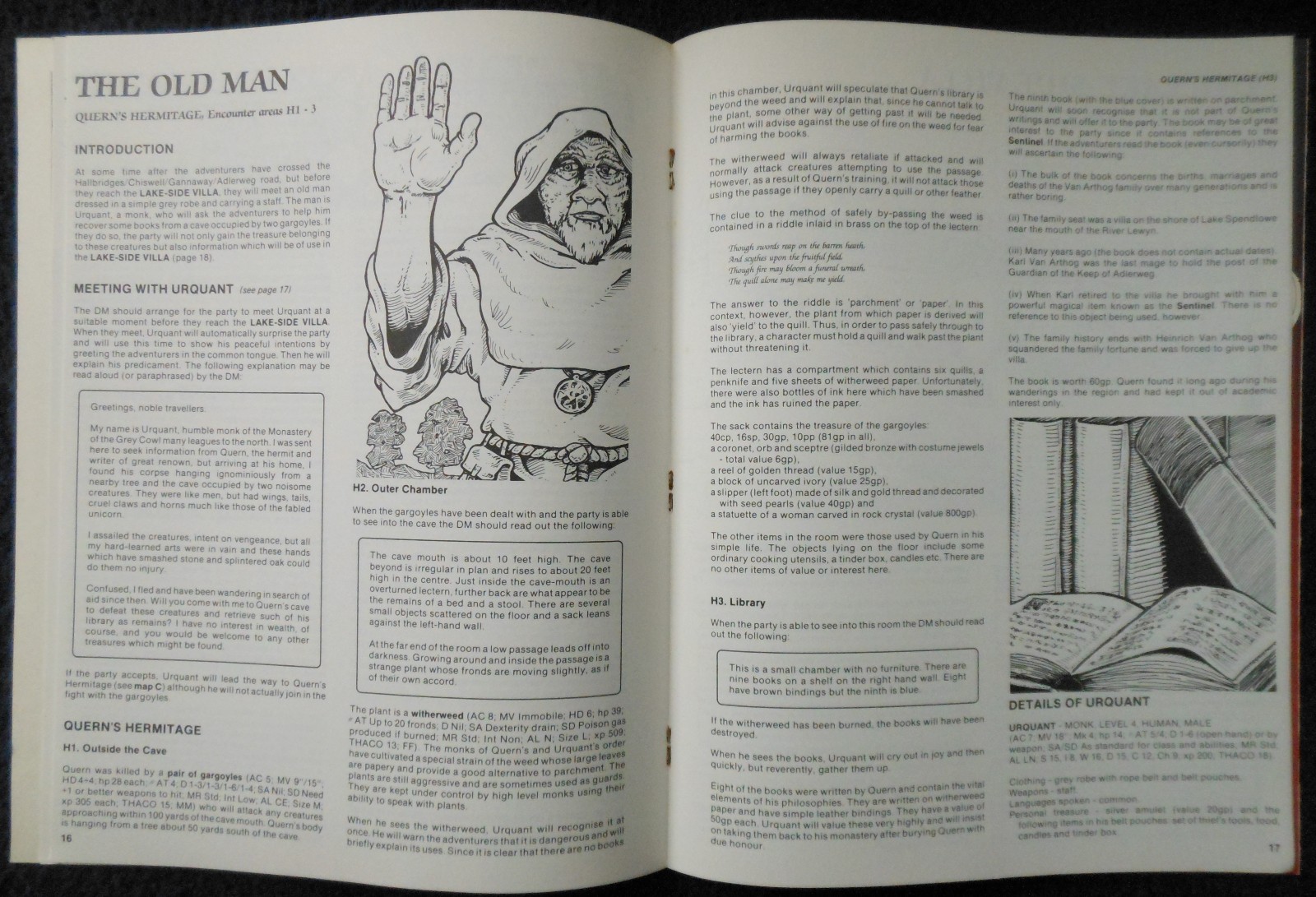 UK2 The Sentinel Advanced Dungeons & Dragons Adventure Module D&D RPG ...