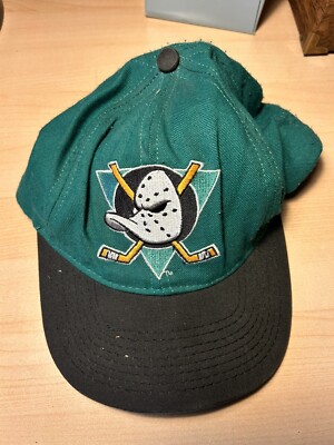 Vintage 90s Anaheim Mighty Ducks Throwback OG Big Logo Two-Tone ...