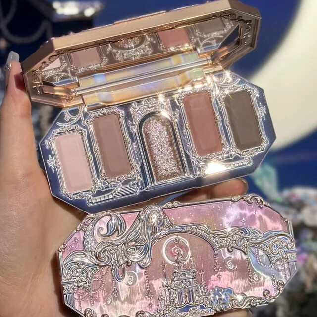 Flower Knows Moonlight Mermaid Eyeshadow Waterproof 5 Eye Shadow ...