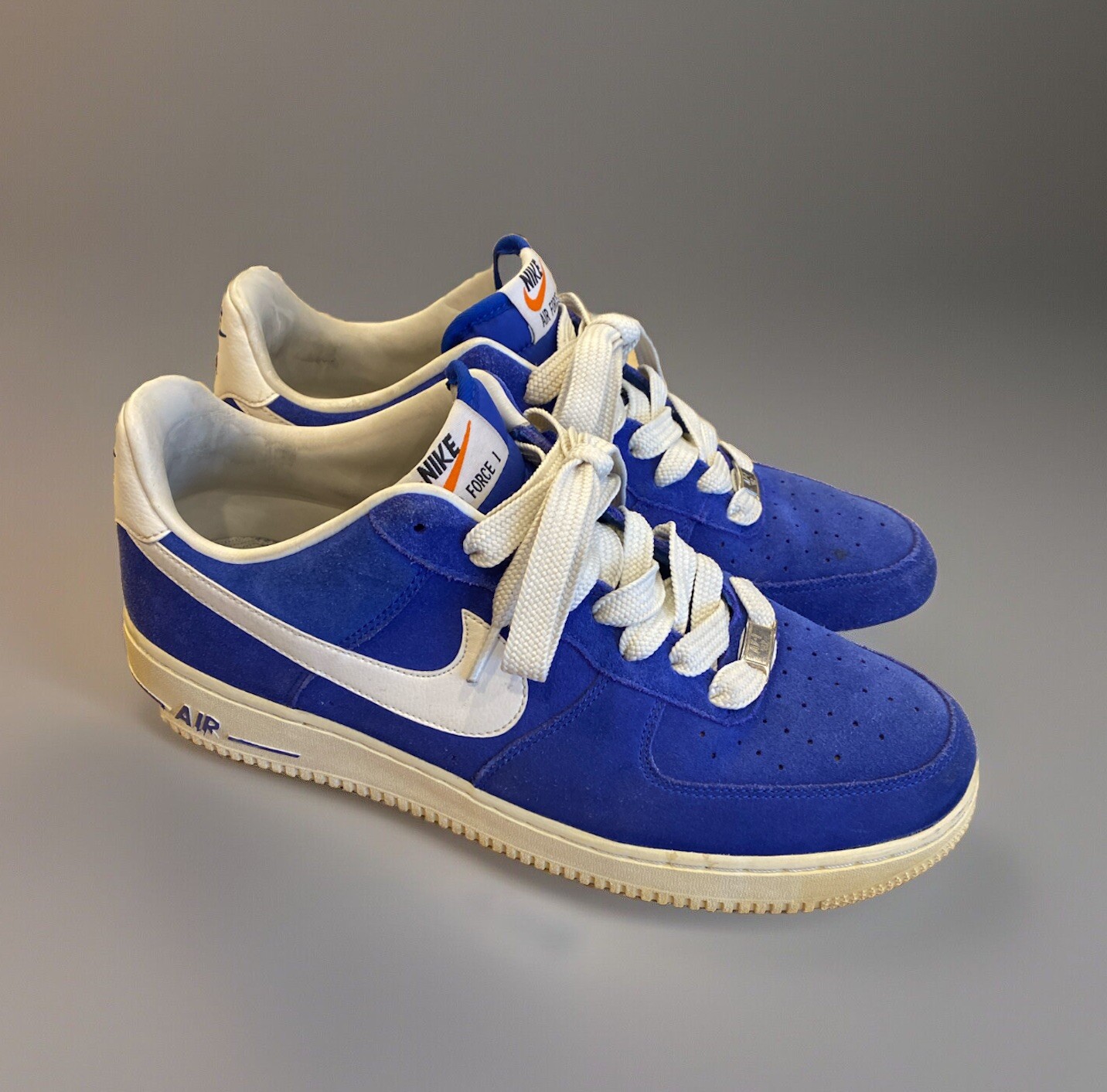 1994) Nike Air Force 1 One AF1 Blazer Pack Blue Suede… - Gem