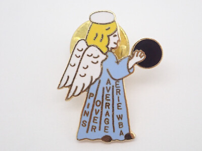 Bowling Angel Women's Bowling Gold Tone Vintage Lapel Pin | eBay