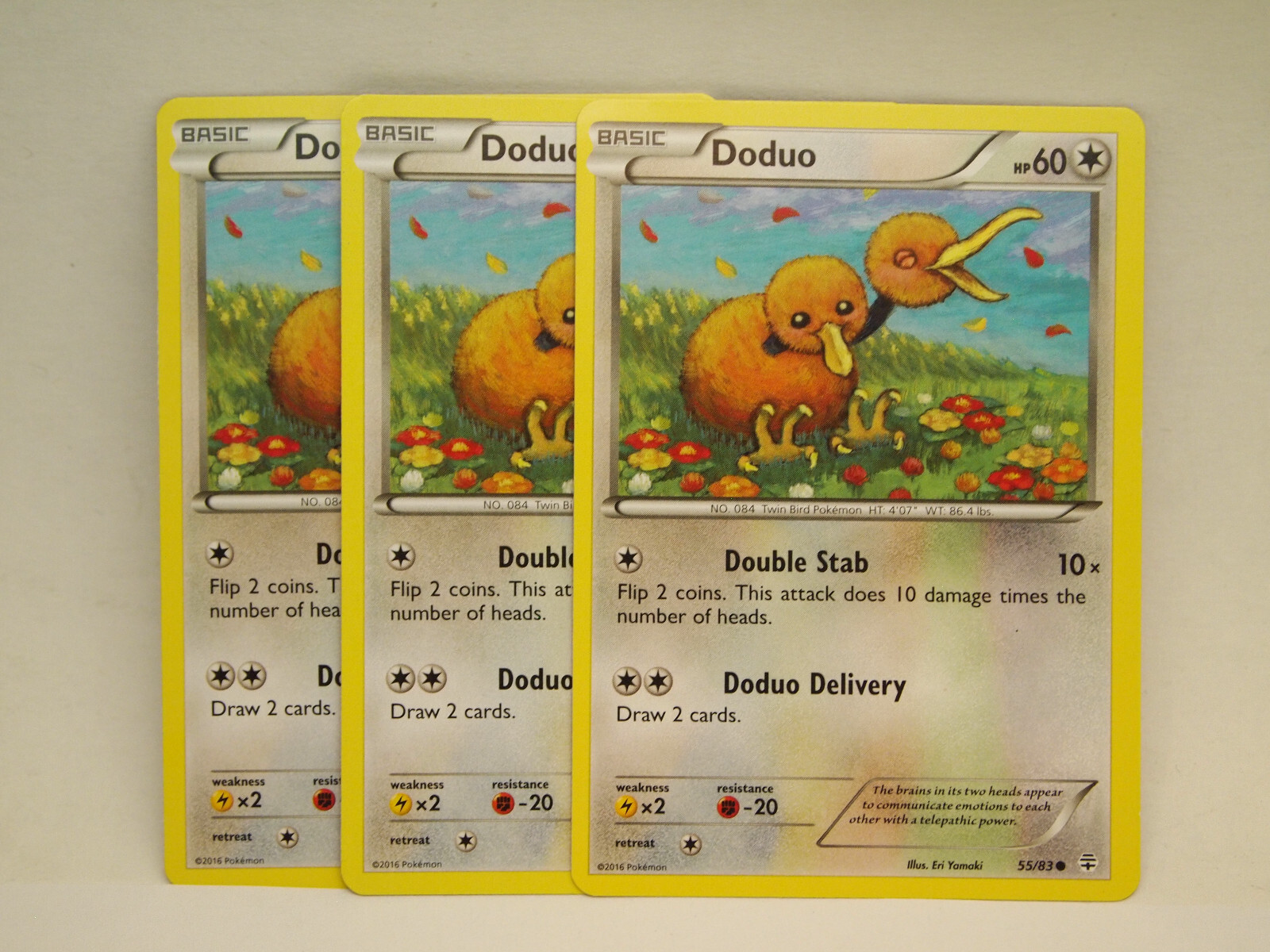 3x 2016 Pokemon Generations Doduo Common Card 55/83 #55 | eBay