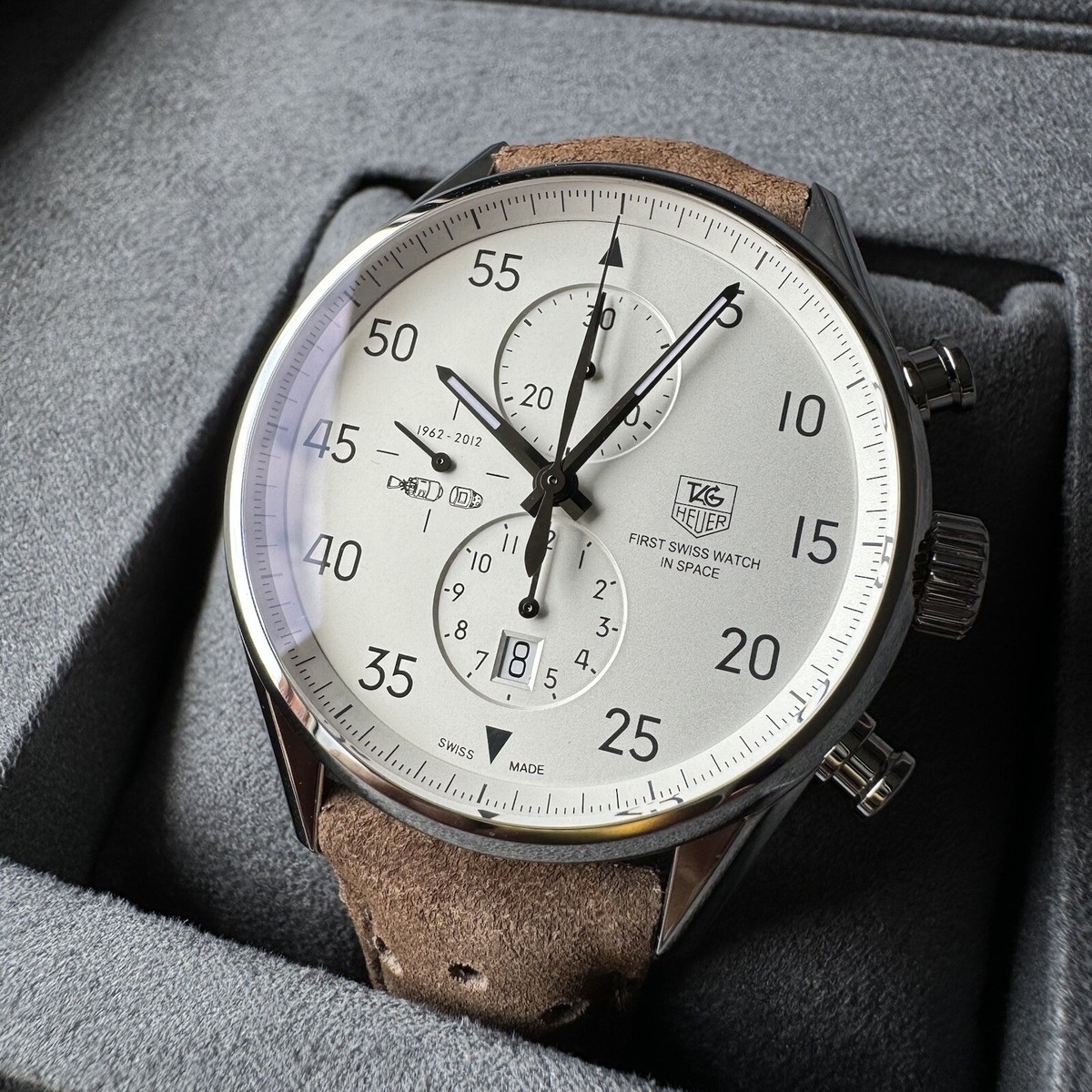 Reloj Tag Heuer Spacex Con Esfera Naranja