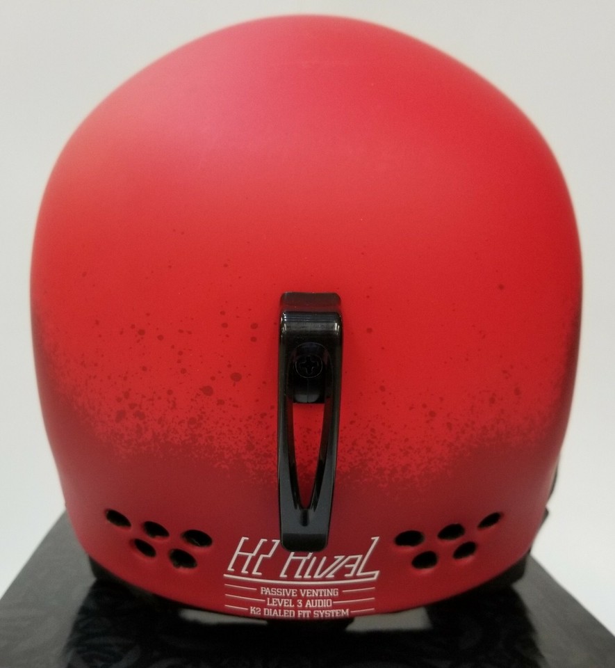 NEW High End $140 K2 Rival Pro Audio Snowboard Helmet Small Red With ...