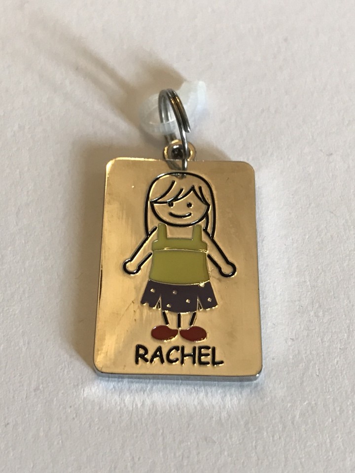 GANZ Kids Name Tag Charm ID Backpack Pull GIRLS NAMES A-Z plus Blanks ...