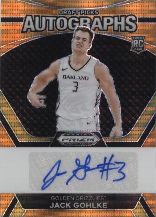 2024 Panini Prizm Draft Picks - Draft Picks Autographs Jack Gohlke #DPA ...