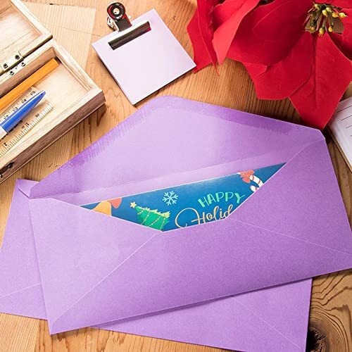 120-Pack #10 Business Mailing Colorful Envelopes in 6 Assorted Colors ...