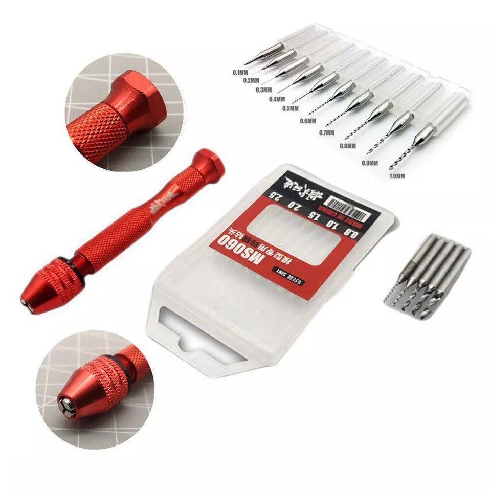Precision Hand Drill Set Mini for Hobby Tool Carving DIY Model ...