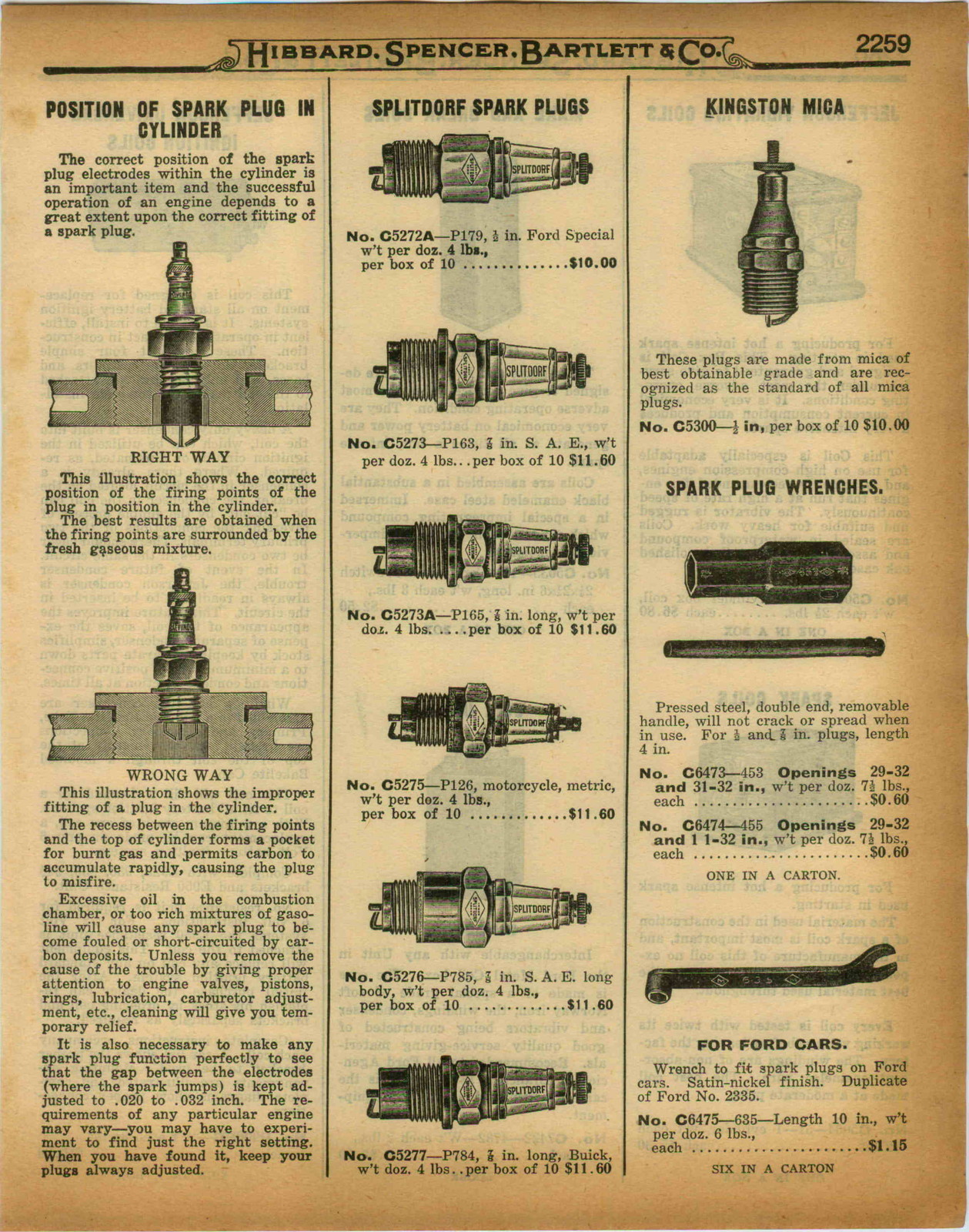 1926 PAPER AD 3 PG Champion A Kingston Mica Splitdorf Spark Plug Plugs ...