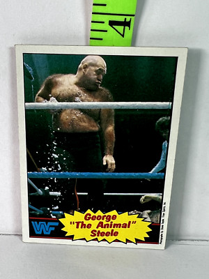 WWF George Steel Card #21 vintage 1980's pre-owned | eBay