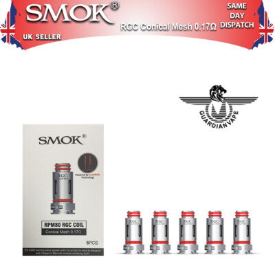 SMOK RGC Replacement Coils RPM80 Coil | Conical Mesh 0.17 ohm | DC MTL ...