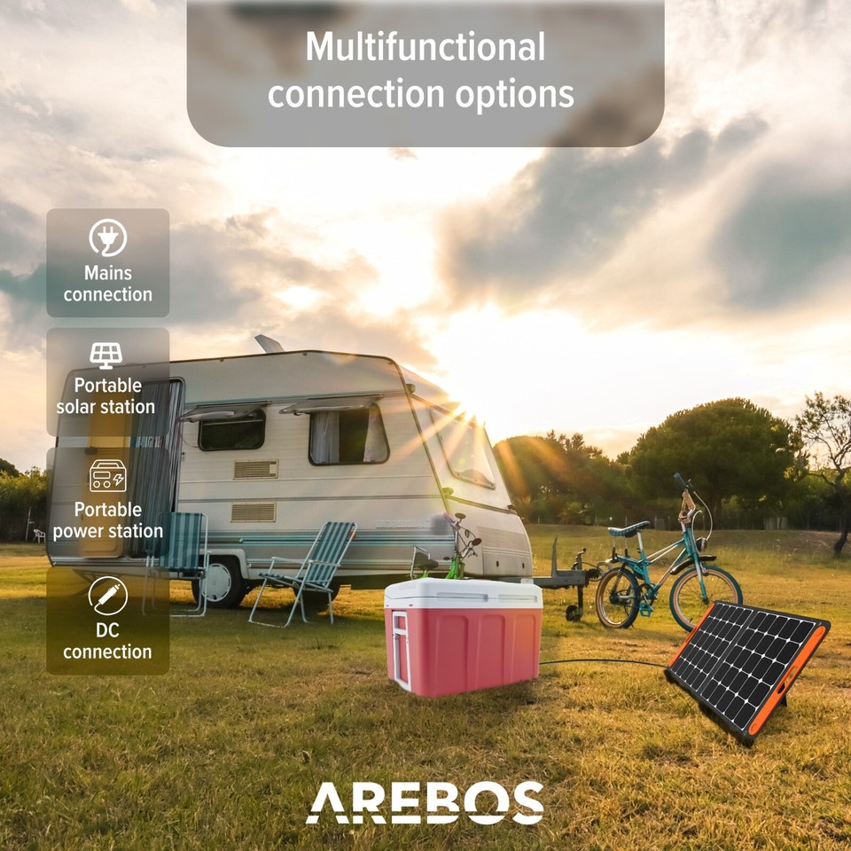 AREBOS cool box 40L car thermoelectric warming box 12V 230V ...