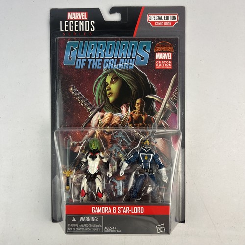 Marvel Legends Series Gamora & Star-Lord Action Figure with Comic 2015 ...