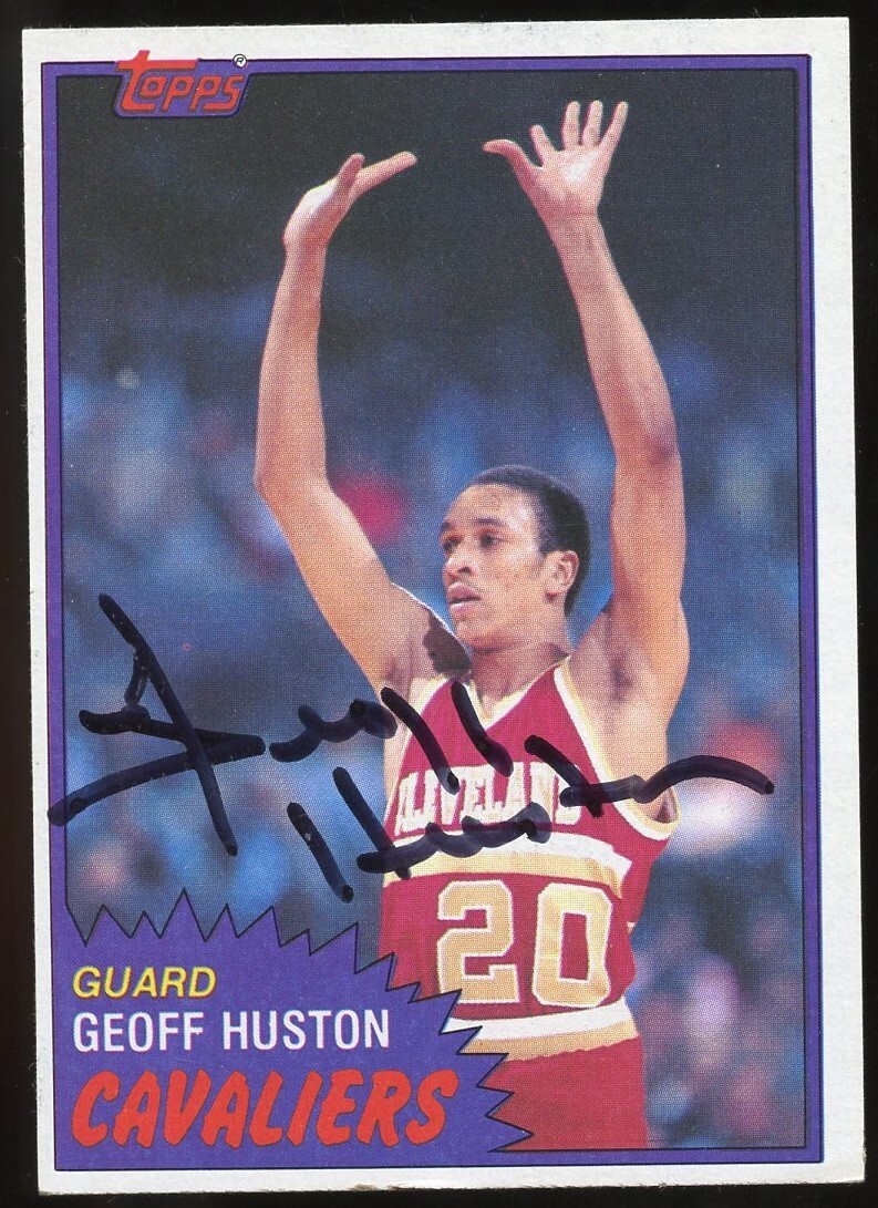 Geoff Huston #73 signed autograph auto 1981-82 Topps Basketball Trading ...