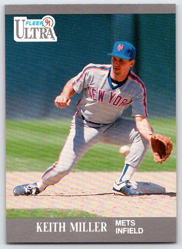 1991 Fleer Ultra Baseball Card Keith Miller #225 New York Mets | eBay