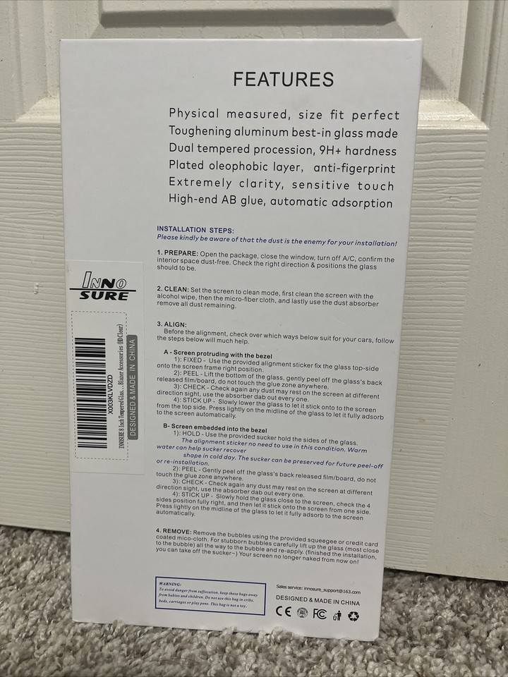 INNOSURE | 8-Inch Tempered Glass Car Screen Protector | eBay