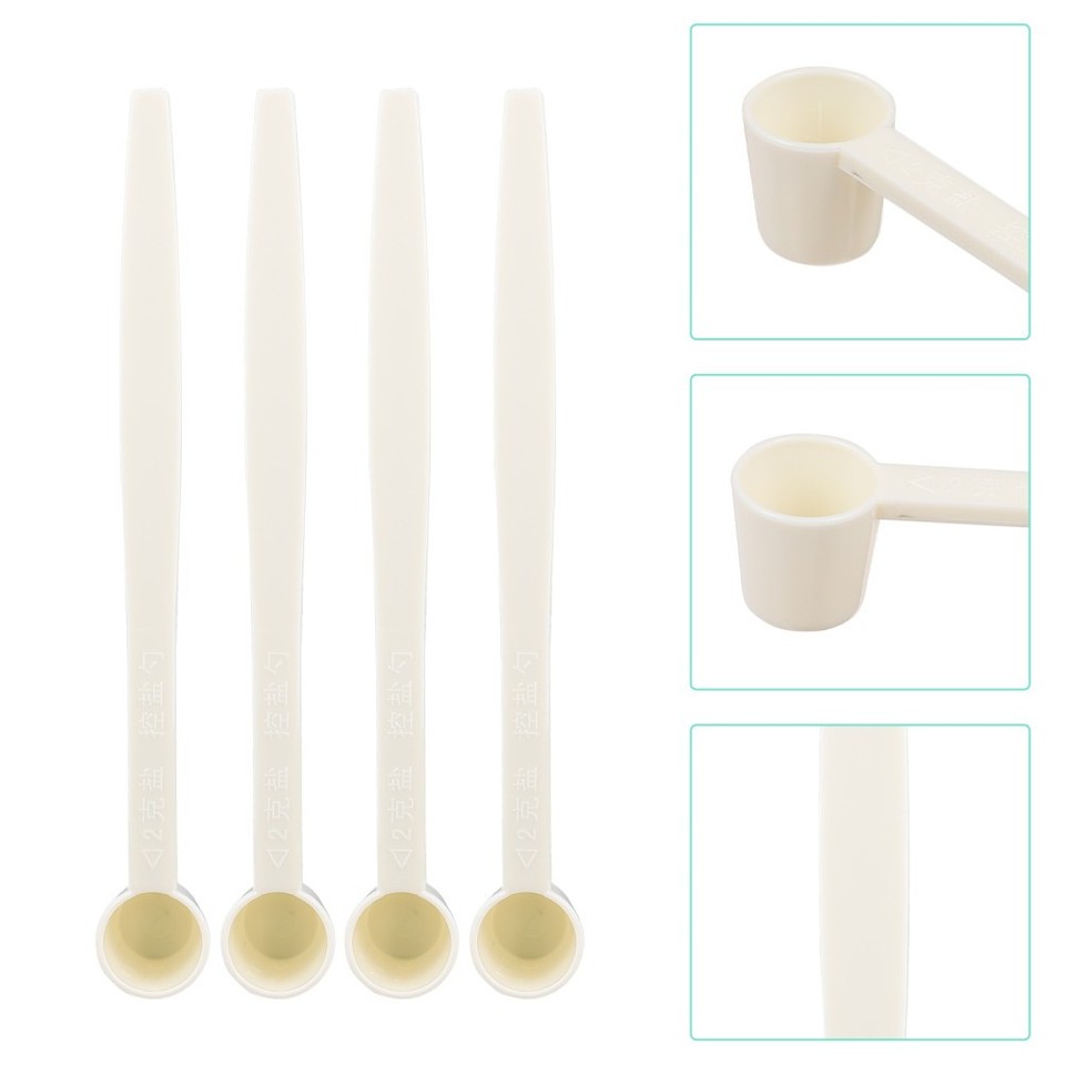 50pcs Salt Scoops Powder Spoons 2g Quantitative Scoops Measuring Mini ...