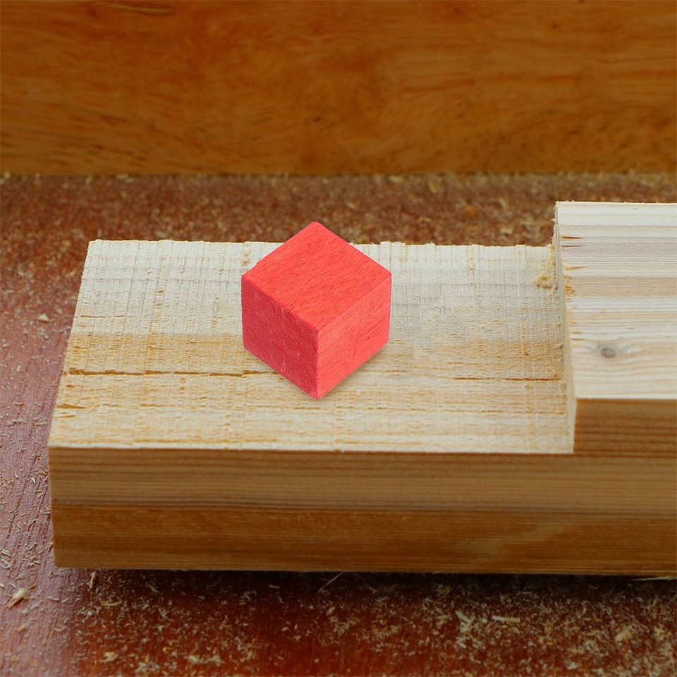 30pcs Square Wooden Cubes Square Block Toy Diy Handmade Building Model ...