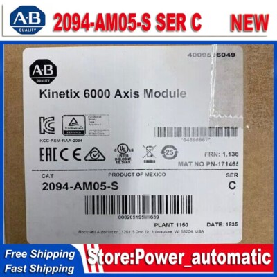New AB 2094-AM05-S Allen-Bradley SER C Kinetix 6000 Axis Module 2094 AM05 S | eBay