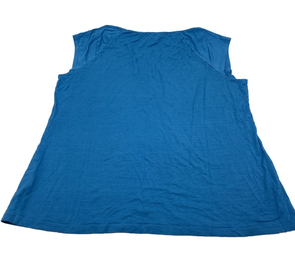 Carlisle Collection Blue Sleeveless Tank Top Womens, Size Large, Used ...