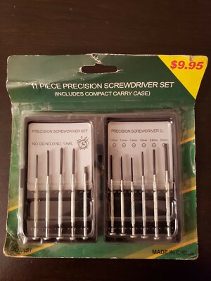 New. Unopened 11 Piece Precision Screwdriver Set (Includes Compact ...