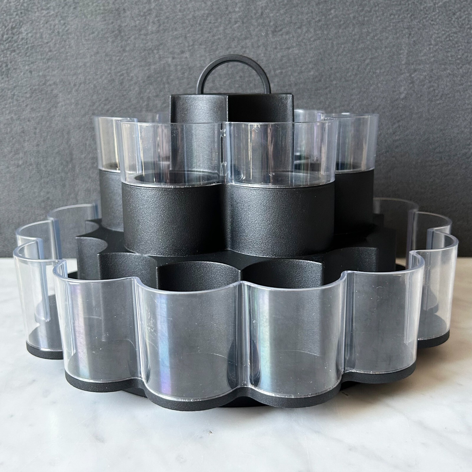 Pampered Chef Turn About Rotating Spice Rack 21 Slot Carousel Lazy ...