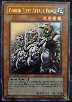 Goblin Elite Attack Force CRV-EN020 Ultimate Rare 1st Edition Yugioh LP ...