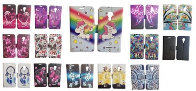 Tempered Glass + Wallet Card Pouch Cover Case For BLU Wiko Ride W-U300 ...