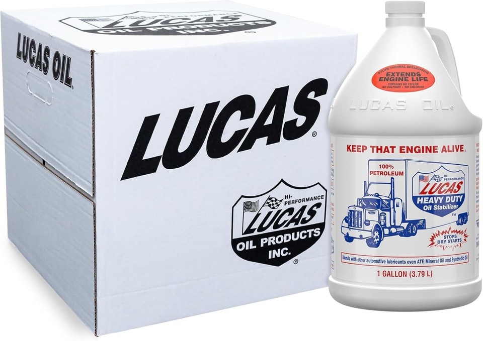 Lucas Oil 10002 Heavy Duty Oil Stabilizer One Gallon Jug Automotive ...