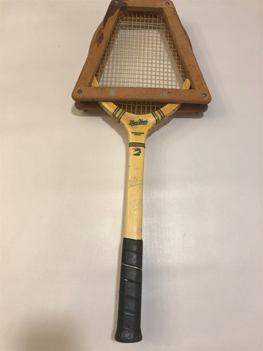 Vintage Dunlop Blue Flash Tournament Model Wooden Tennis Racket Made in ...