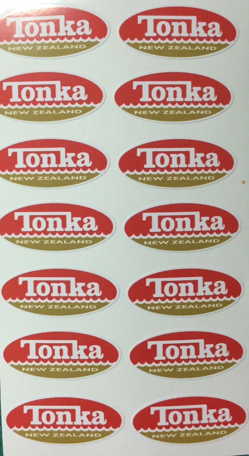 Boomaroo Wyn Toy Tonka Mound Minn Sheet Of 14 Waterproof Stickers ...