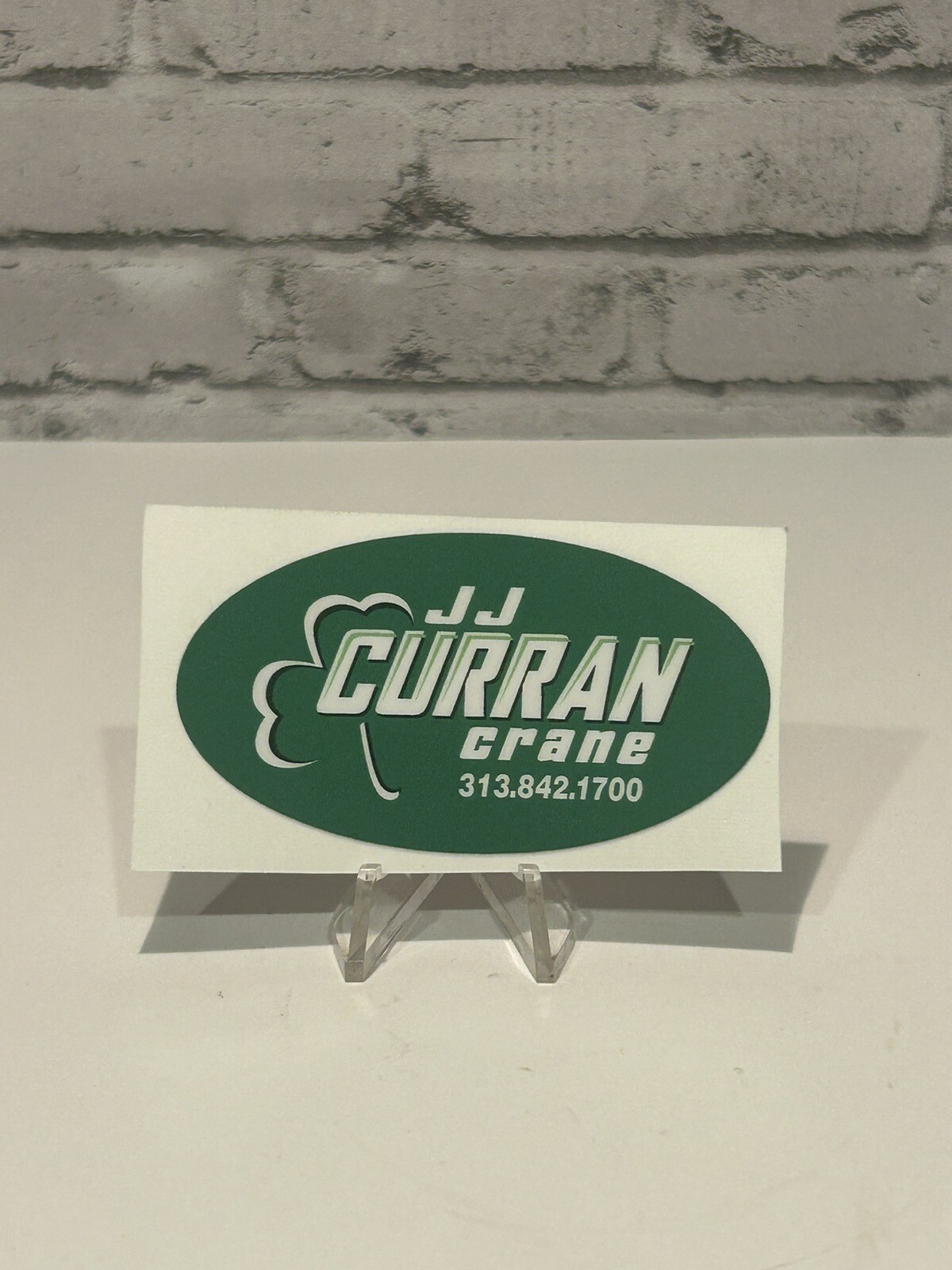 JJ Curran Crane Service Operating Engineers Hardhat Sticker Hard Hat B ...