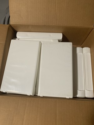 Lot of 15 White VHS Tape Storage Cases Empty Clamshell Full Sleeve NEW ...