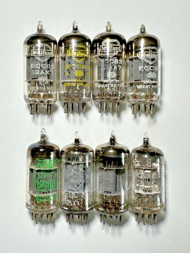 LOT OF 8 x ECC83 MULLARD BRIMAR TELEFUNKEN MAZDA PHILIPS | eBay