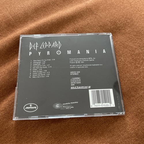 MFSL Def Leppard Pyromania UDCD 520 24 Karat Gold Disc | eBay