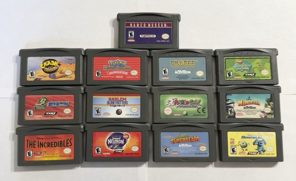 GBA Bundle Game Boy Advance 13 Games Lot - Tested Working - Pokemon ...