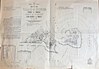 1958 Map of Village of Broulee – Parish of Broulee, County of St ...
