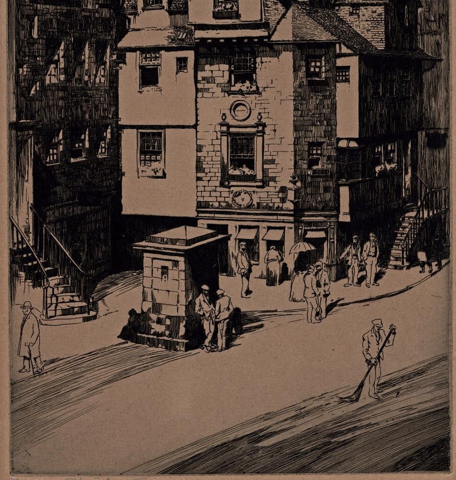 Thomas Duncan Rhind (1871-1927) Signed Etching John Knox House Scotland ...