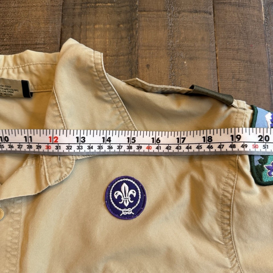 Boy Scouts Adult Uniform Shirt Men's L Cotton/Poly Blend Cascade ...