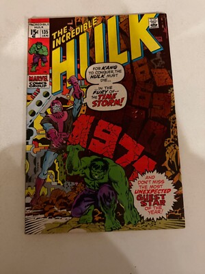 MARVEL COMICS THE INCREDIBLE HULK FURY OF.. THE TIME STORM! JAN #135 | eBay