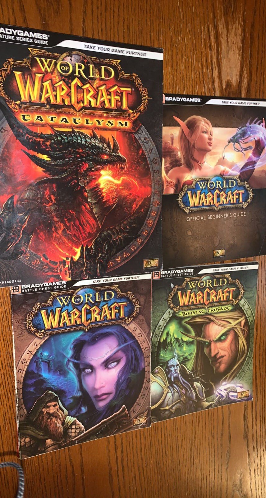 Lot of 4 World of Warcraft Strategy Guides by Brady Games WoW PC ...