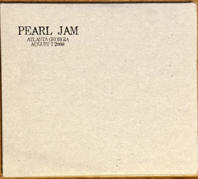 Pearl Jam – Atlanta, Georgia - August 7, 2000 - 2 CDS | eBay