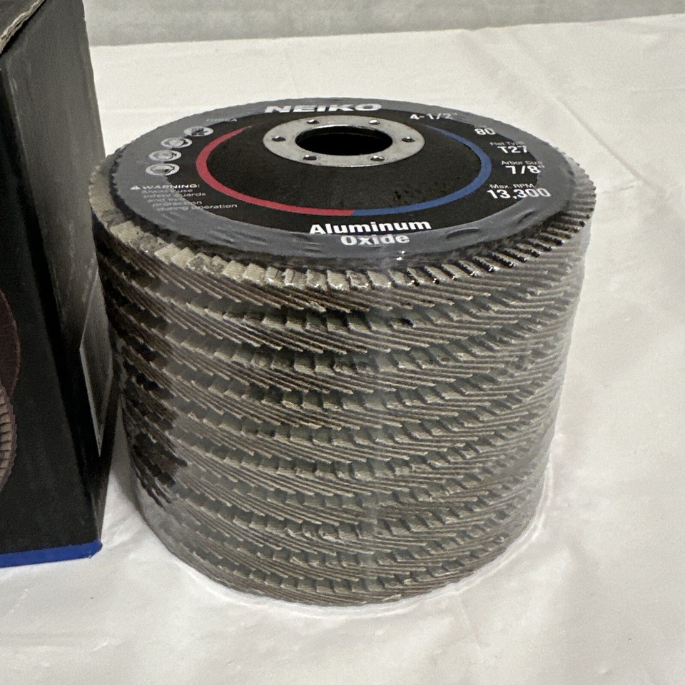 10 Pcs Flap Discs 80 Grit 4 1/2 Grinding Wheel Flapper Wheel Wood Metal ...