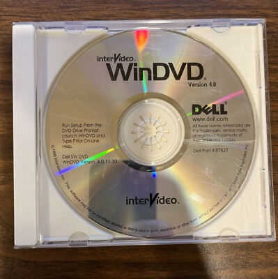 WinDVD Version 4.0 (4.0.11.30) InterVideo, Inc Dell PN# 8T827 | eBay