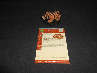 Dire Tiger D&D Miniature Night Below mini Dungeons Dragons Pathfinder ...