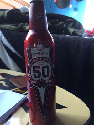 Angels 50th Anniversary Budweiser Bottle | eBay