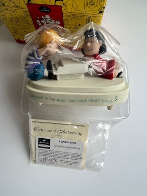 HALLMARK PEANUTS GALLERY MUSIC BOX "A JOYFUL SONG" w/ BOX LIMITED ...