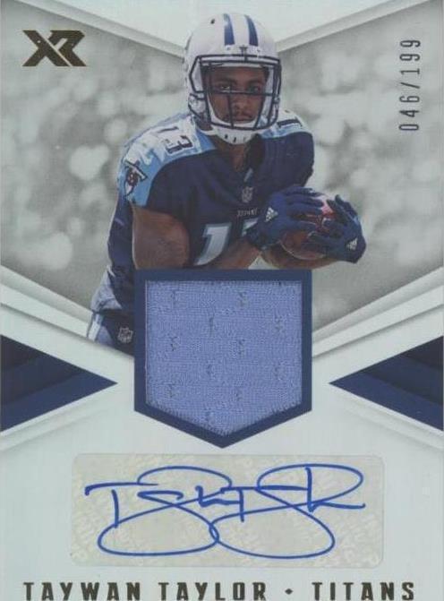 2017 Panini XR - Rookie Swatch Autographs Taywan Taylor #RSA-TT /199 ...
