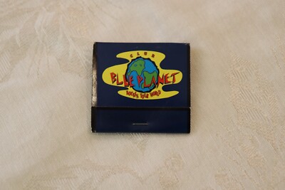 Vintage Matchbook Matches CLUB BLUE PLANET Dallas Dance Club Nightclub ...
